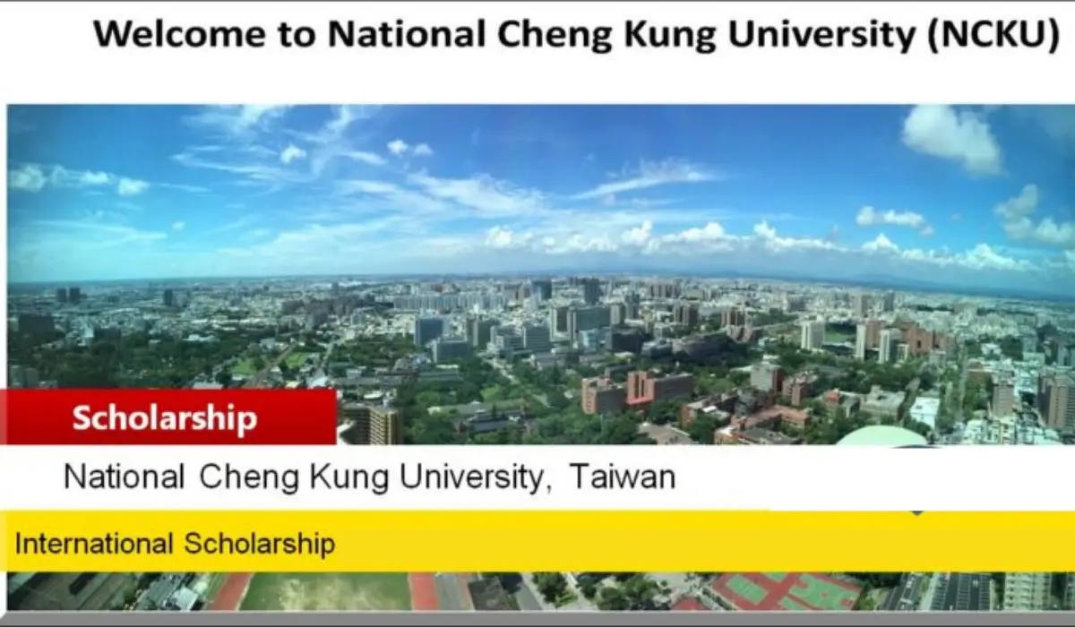 NCKU Distinguished International Student Scholarship in Taiwan, 2020