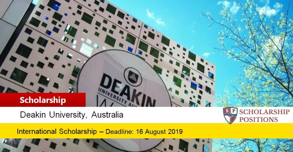 Deakin University HDR PhD Scholarship for International Students in Australia, 2019 ...