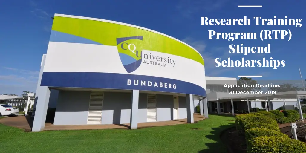 2020 CQ University Australia Research Training Program (RTP) Stipend ...