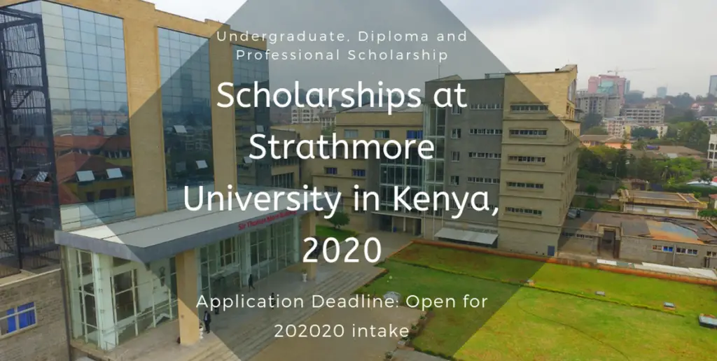 Scholarships at Strathmore University in Kenya, 2020