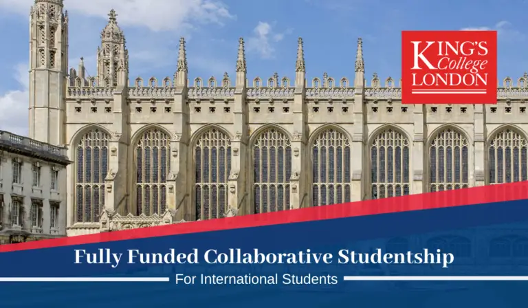 King’s College London Fully-Funded Collaborative Studentship for ...