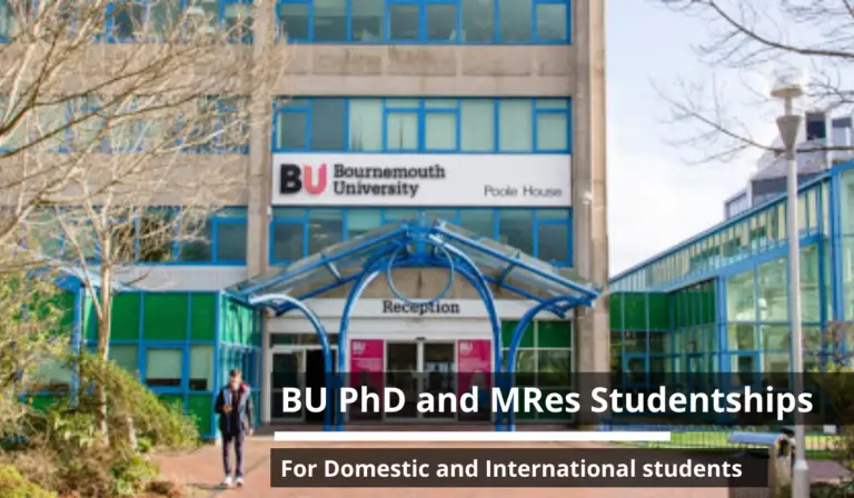 BU PhD and MRes Studentships for Domestic and International student in UK
