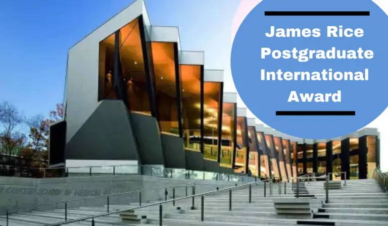 ANU James Rice Postgraduate International Award in Australia
