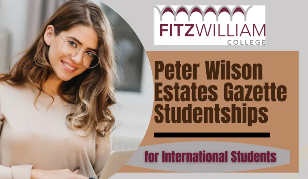 Peter Wilson Estates Gazette Studentships for International Students at ...