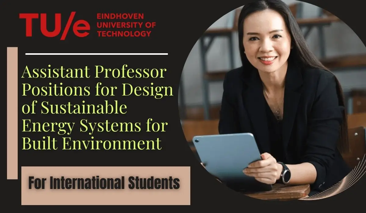 Assistant Professor Positions for Design of Sustainable Energy Systems ...