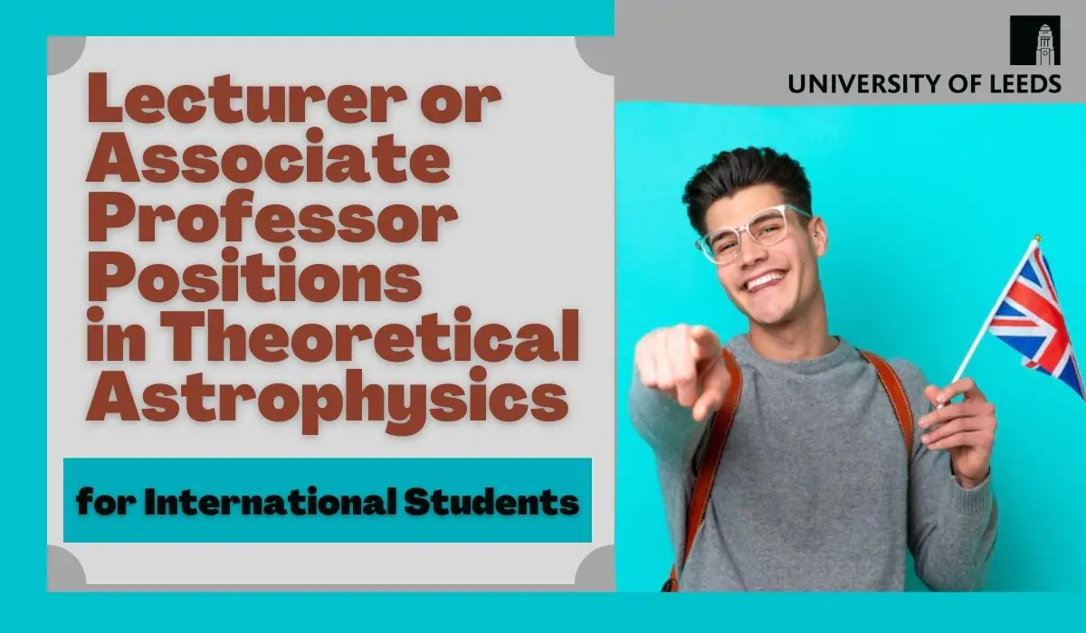 Lecturer or Associate Professor Positions in Theoretical Astrophysics ...