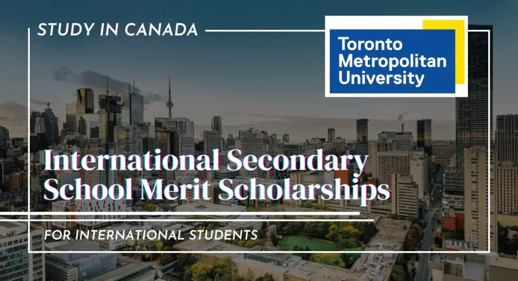 Toronto Metropolitan University International Secondary School Merit ...
