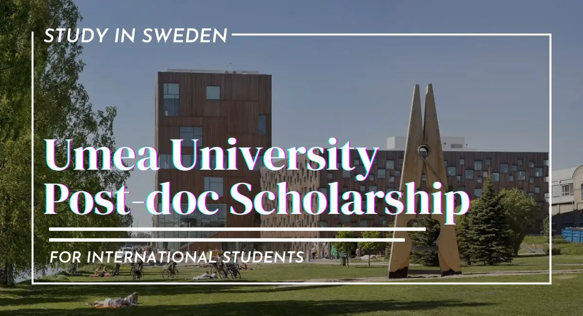 Umea University Post-doc Scholarship for International Students in Sweden