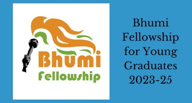 Bhumi Fellowship Program in India - Scholarship Positions 2024 2025