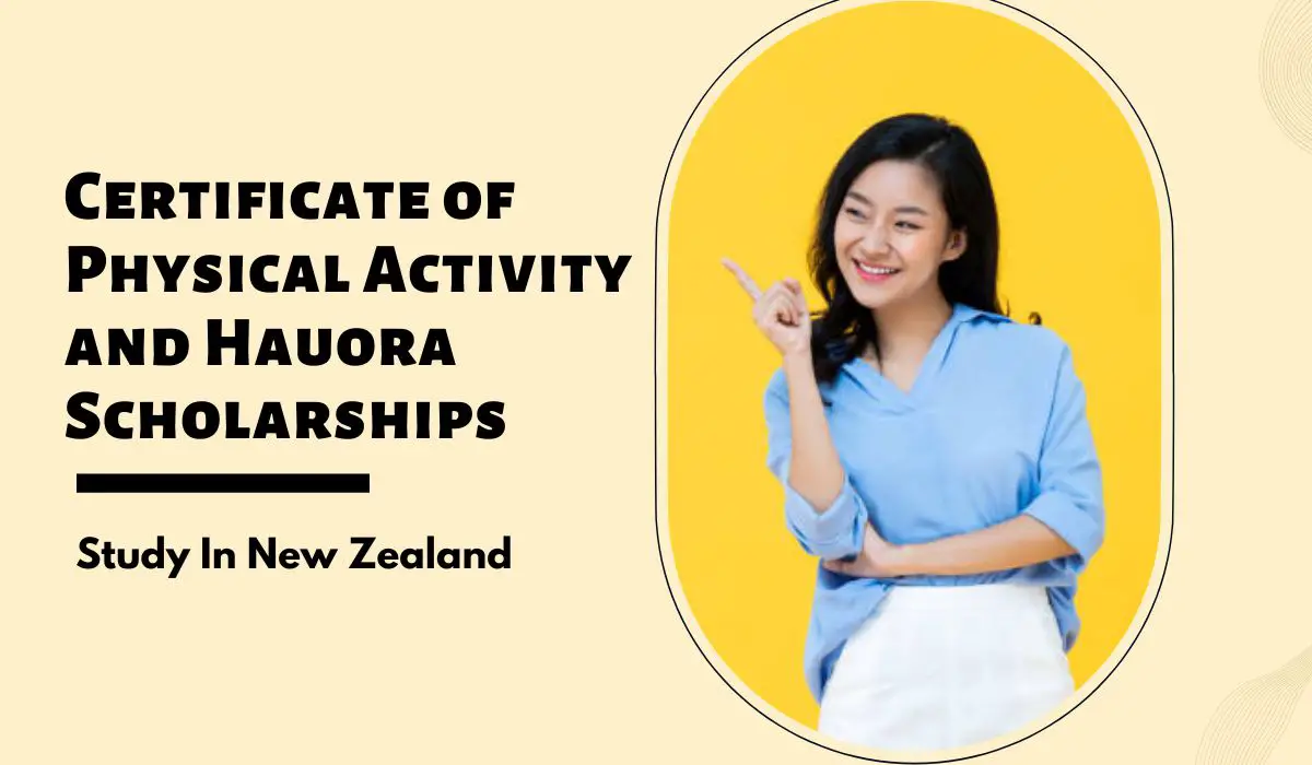 Certificate of Physical Activity and Hauora Scholarships
