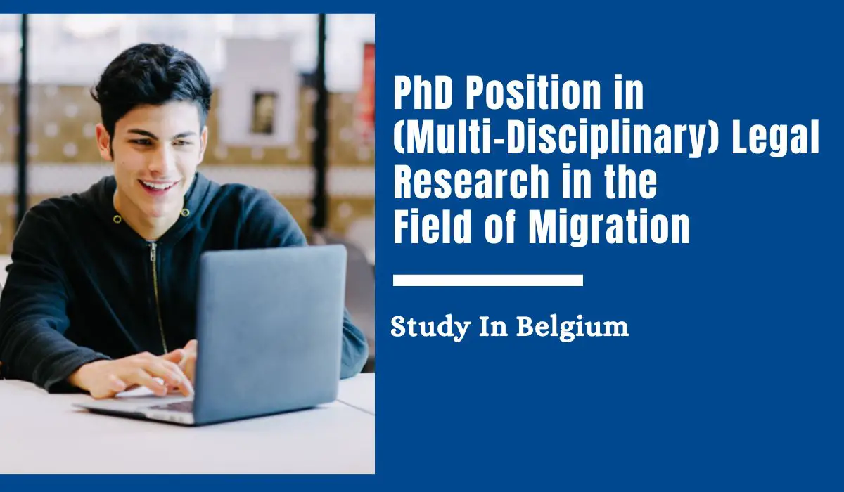 PhD Position in (Multi-Disciplinary) Legal Research in the Field of ...