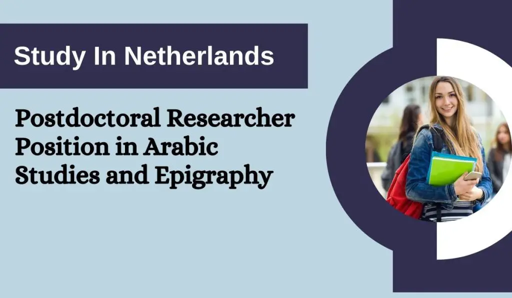 Postdoctoral Researcher Position in Arabic Studies and Epigraphy ...
